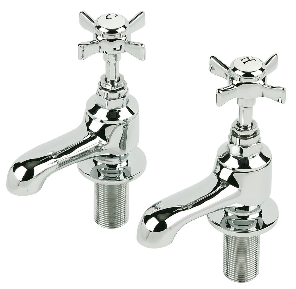 Swirl Edwardian Bath Tap Pair | Bath Taps | Screwfix.com