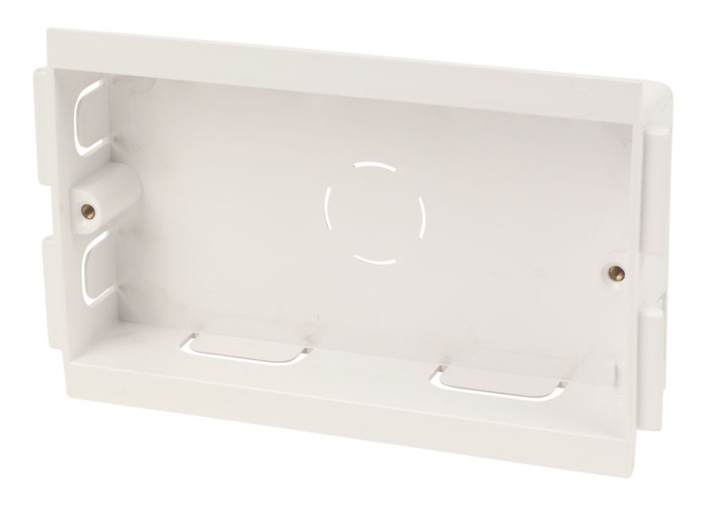 Perimeter Trunking 2G Mounting Box | Pattress Box | Screwfix.com