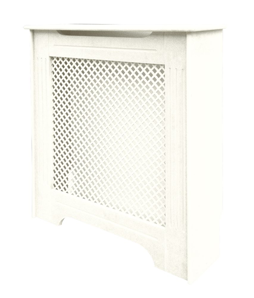 Victorian Radiator Cabinet White 820 x 210 x 868mm | Radiator Covers ...