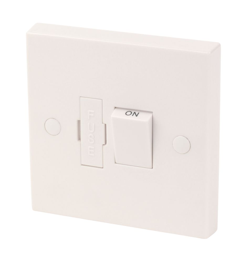 13A Switched Fused Connection Unit Spur White | Switches & Sockets ...