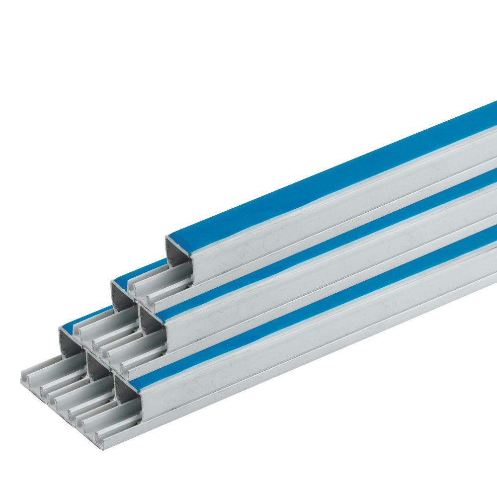 Self-Adhesive Mini Trunking 16mm x 16mm x 3m (60m) Pack of 20 | Mini ...
