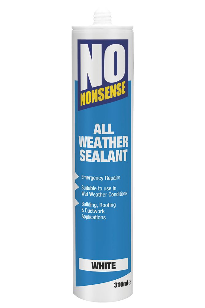 No Nonsense All-Weather Sealant White 310ml | Weatherproof Sealants | Screwfix.com