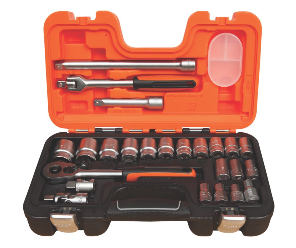 Bahco ½” 24pc Socket Set | 1/2" Socketry | Screwfix.com