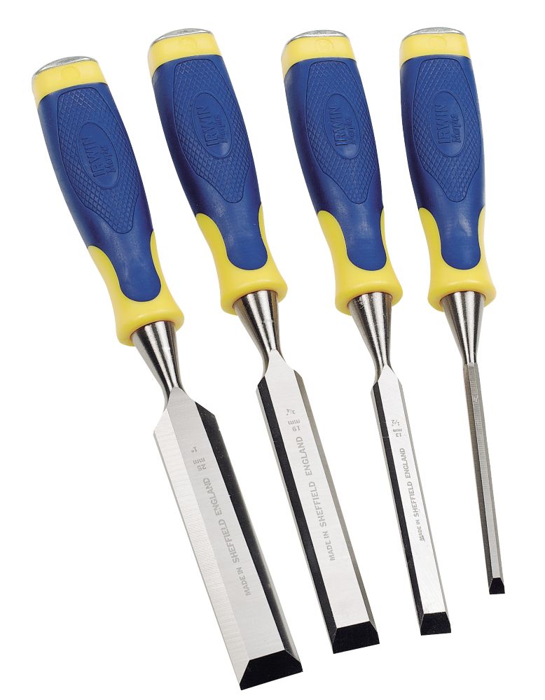 Irwin Marples Chisels 4pc Set | Wood Chisels | Screwfix.com