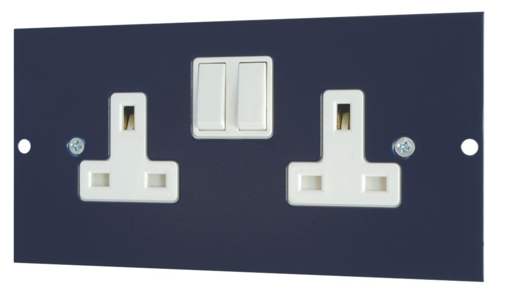 Schneider Electric 13A Twin Switched Socket Outlet 173 x 87mm | Floor ...