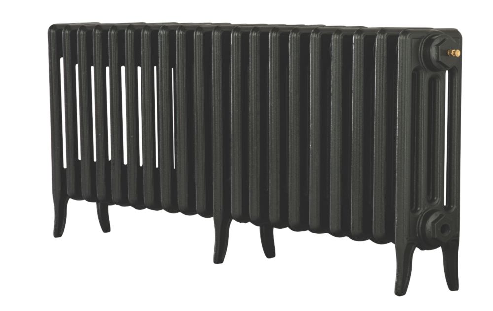 Arroll 4 Column Cast Iron Radiator 460 x 1114mm Pewter