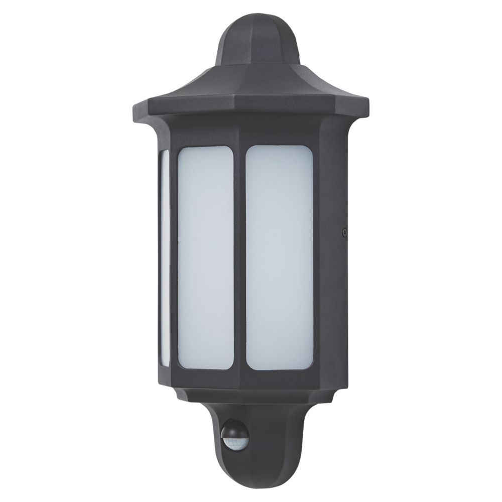 LAP AR0506 LED PIR Bulkhead Black 670lm 8W