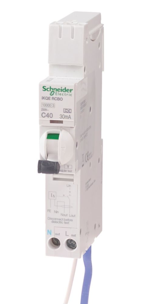 Schneider Electric 40A 30mA SP N Type C 3 Phase RCBOs