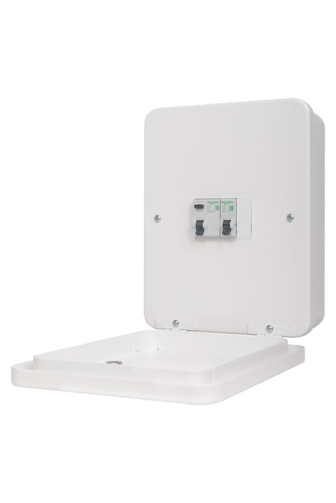 Schneider Electric Easy9 1 Way 63A RCD Metal Shower Consumer Unit MCB