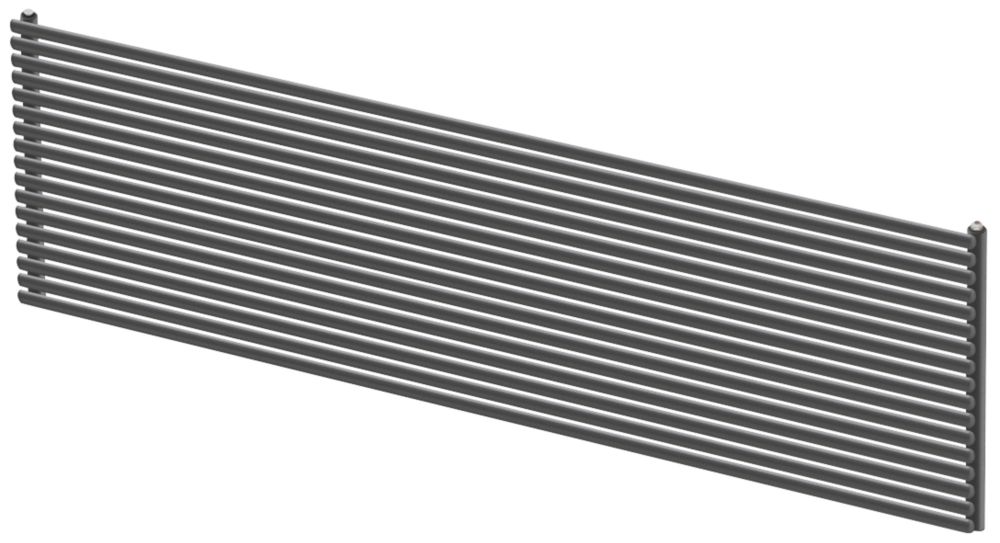 Moretti Tuba Radiator 595 x 1400mm Matt Charcoal