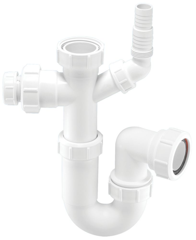 McAlpine Running P Trap White 40mm