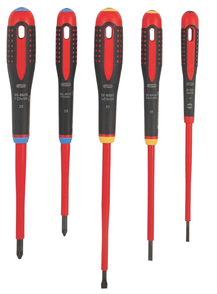 Bahco Ergo Mixed VDE Screwdriver Set 5 Pcs