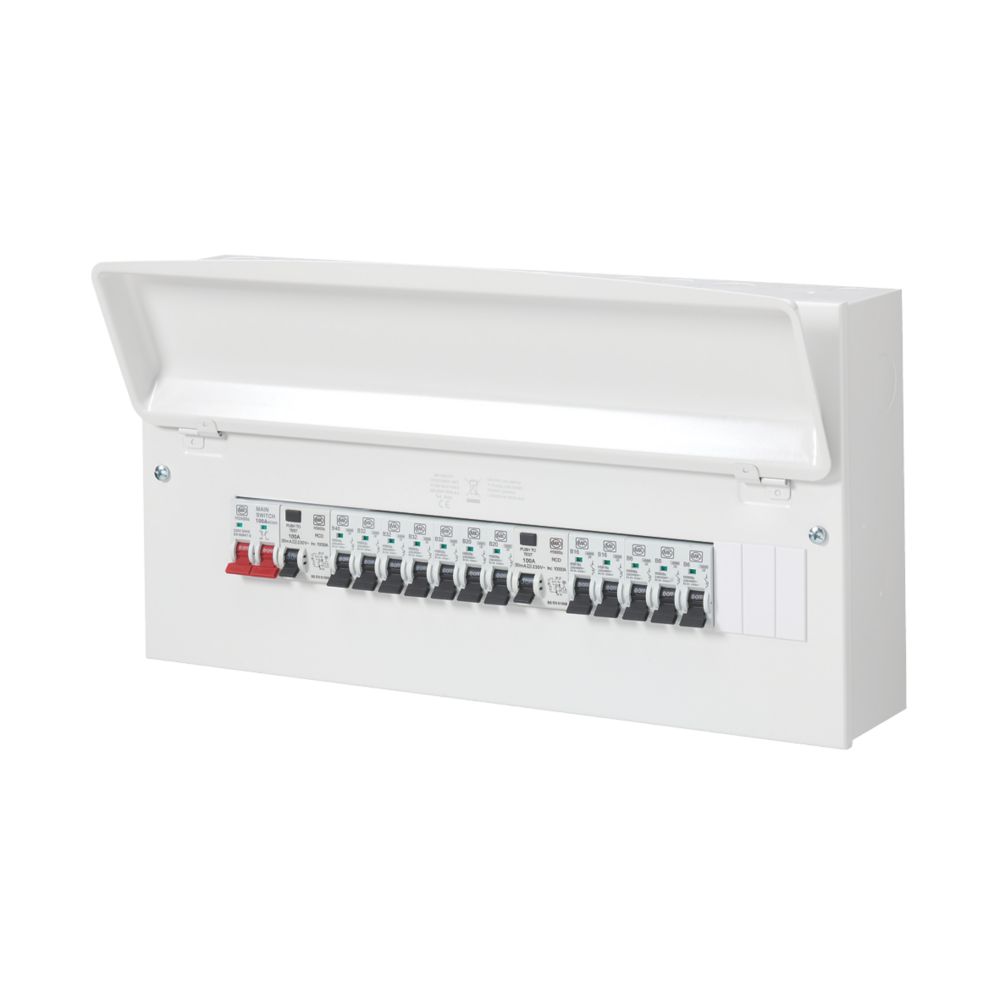 MK Sentry 21-Module 21-Way Populated High Integrity Dual RCD Consumer Unit