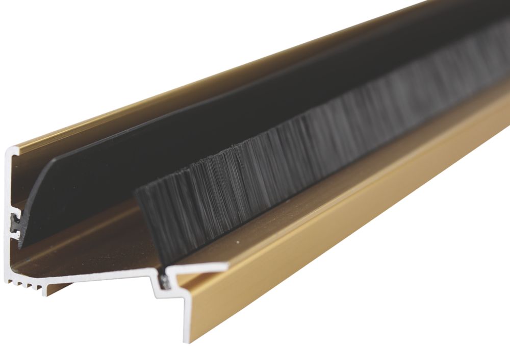 Diall Aluminium rubber Two part threshold door seal L1830mm