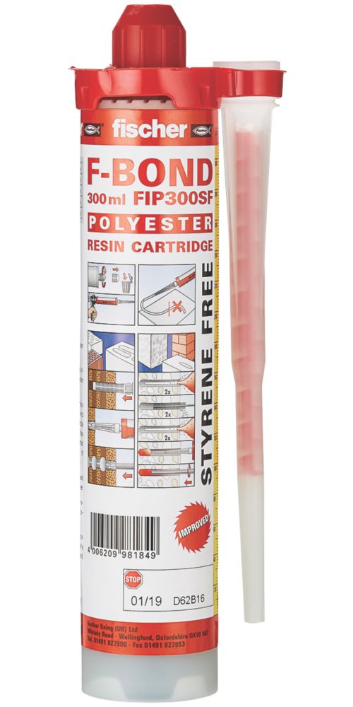 ForgeFix RESINSF300 Chemical Anchor Styrene Free Resin 300ml Box 1