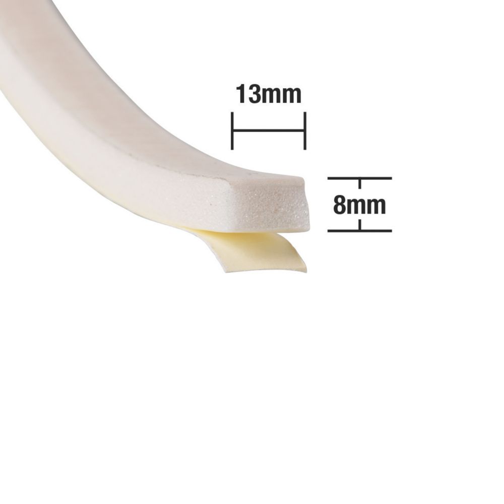 Stormguard EPDM Rubber E Strip White 20m