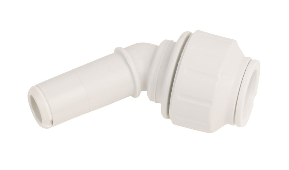 JG Speedfit Plastic Push-Fit Reducing 90Â° Stem Elbow F 10mm x M 15mm