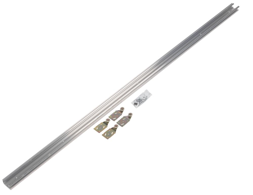 Henderson Double-Top W24 3-Door Sliding Track System Silver 2400mm