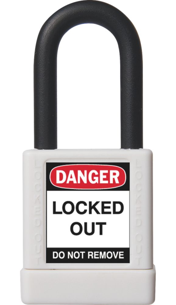 Abus Aluminium Lock-Off Padlock White 19 x 38mm