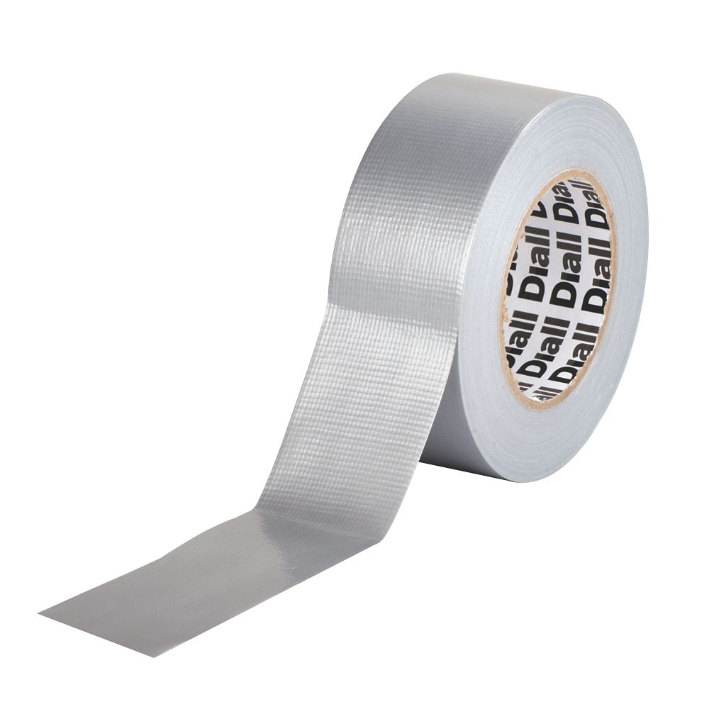 Diall Cloth Tape 42 Mesh Silver 50m x 50mm