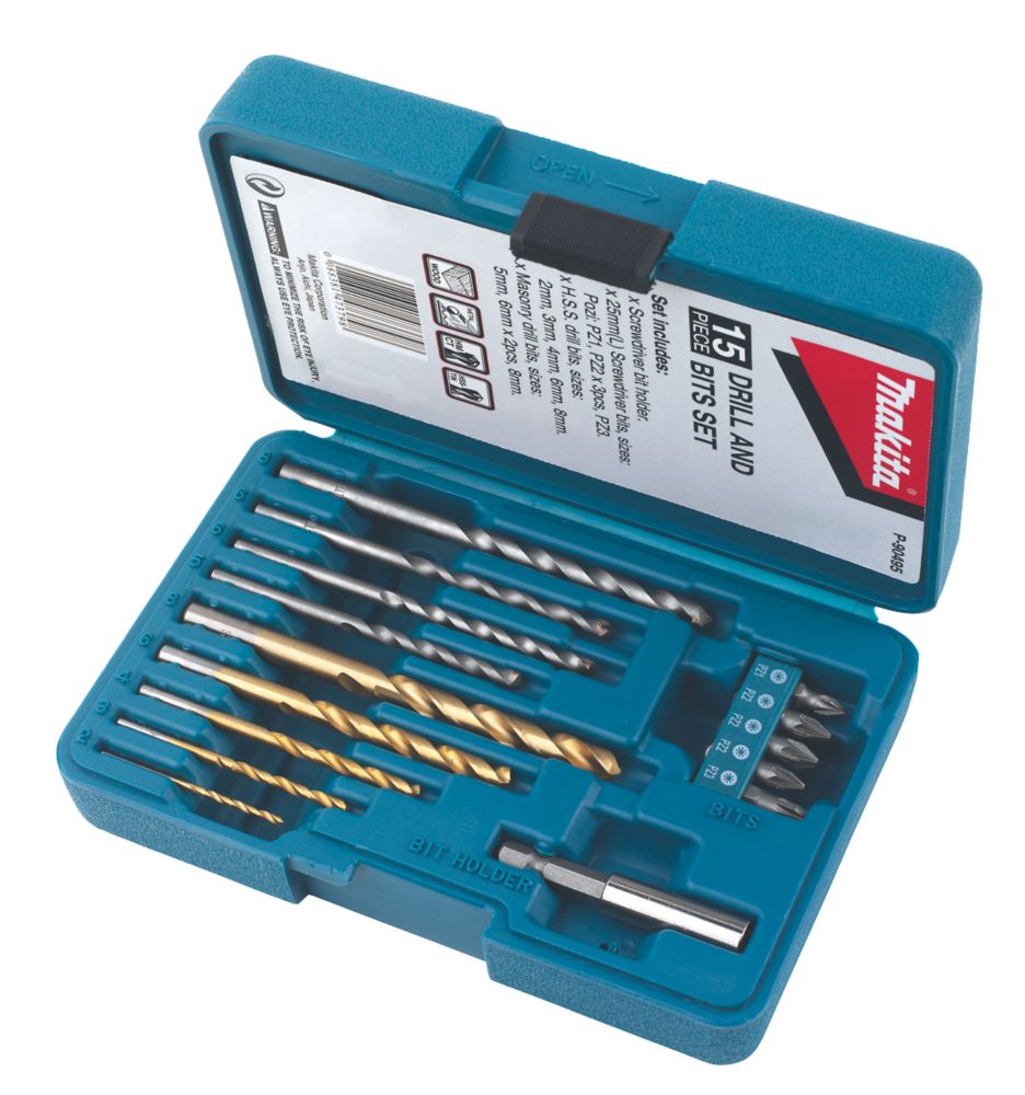 Makita Â¼" Hex Shank Mixed Screwdriver Bit Set 31 Piece Set