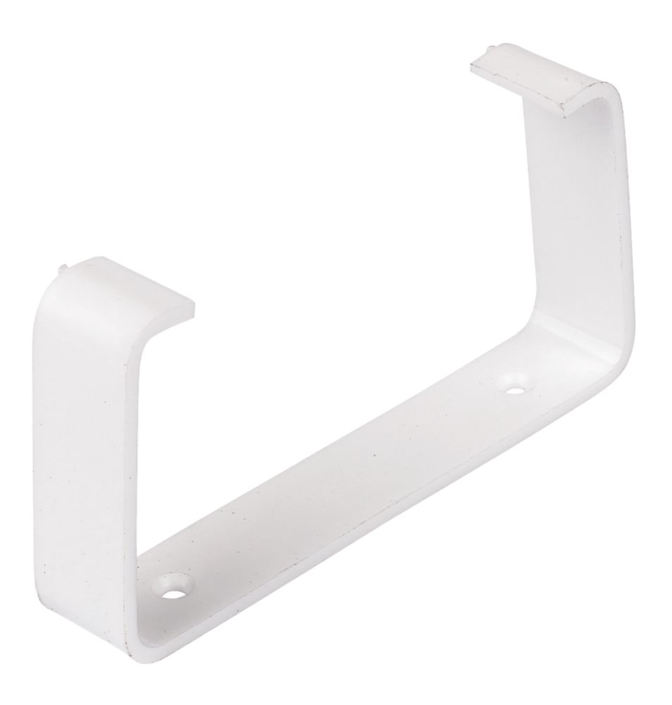 Manrose Rectangular Flat Channel Clips White 100mm 2 Pack