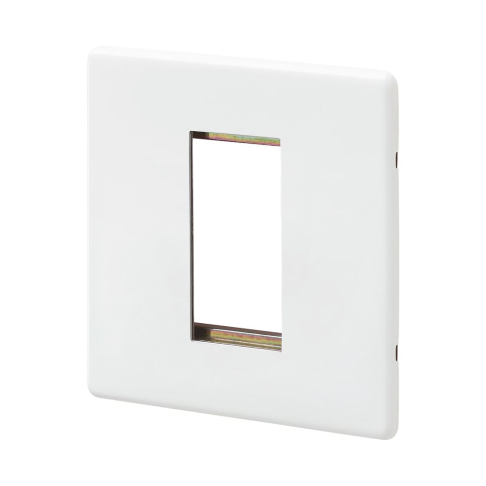 MK Aspect 2-Gang Light Switch Surround White