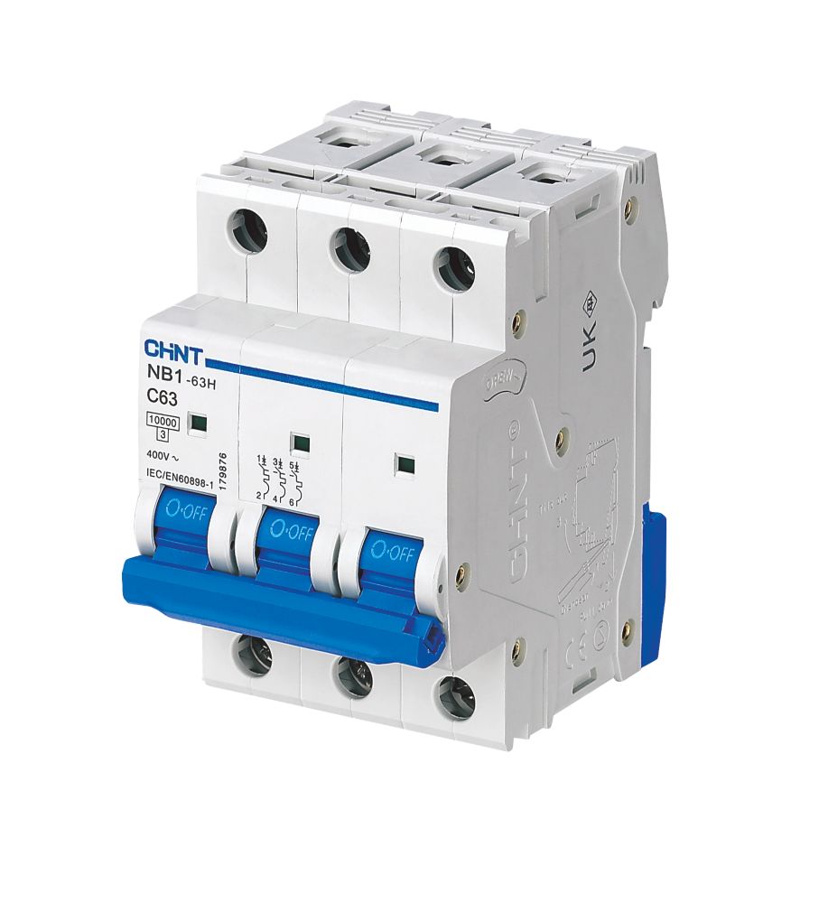 Chint 63A TP Type C 3 Phase MCB