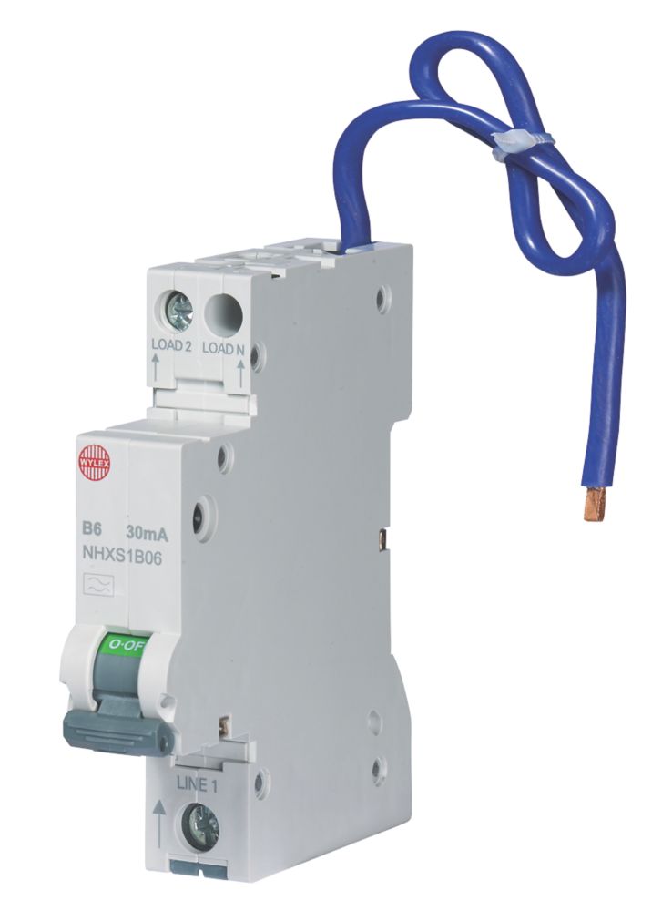 Wylex 6A 30mA DP Type B Mini RCBO