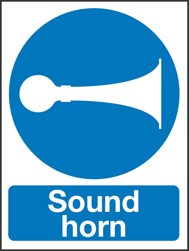 "Gas Horn Missing" Sign with Gas Horn 150g