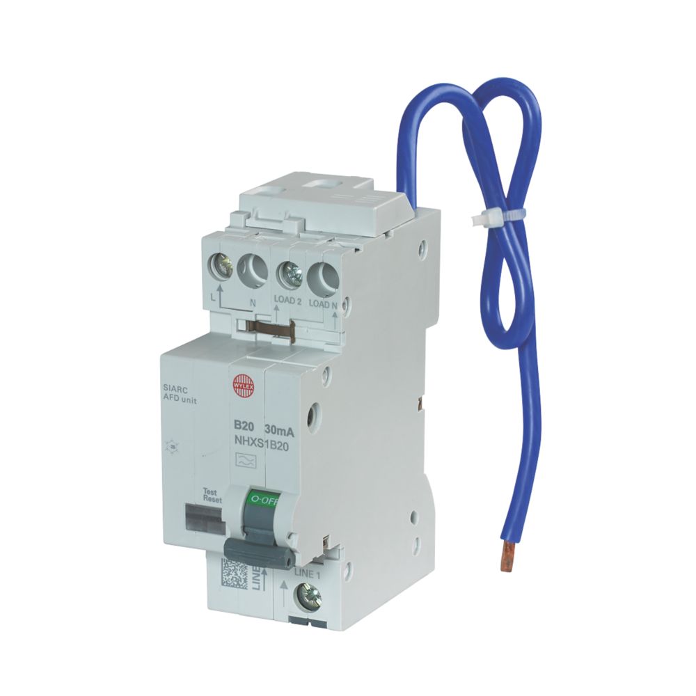 Wylex 20A 30mA SP & N Type B AFDD + RCBO