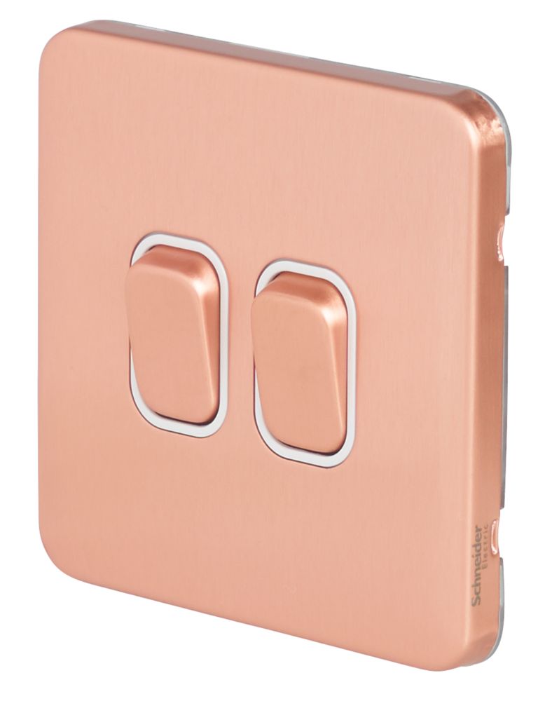 Schneider Electric Lisse Deco 10AX 1-Gang 2-Way Switch Copper with ...