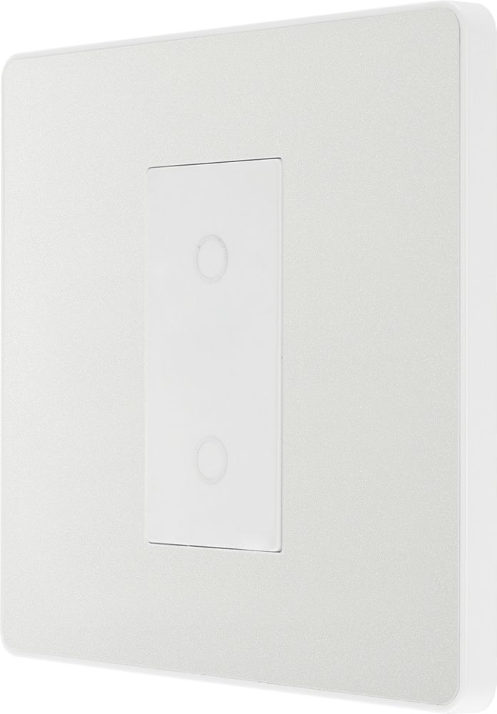 MK Essentials 2 Gang 2 Way LED Dimmer Switch White with White Inserts