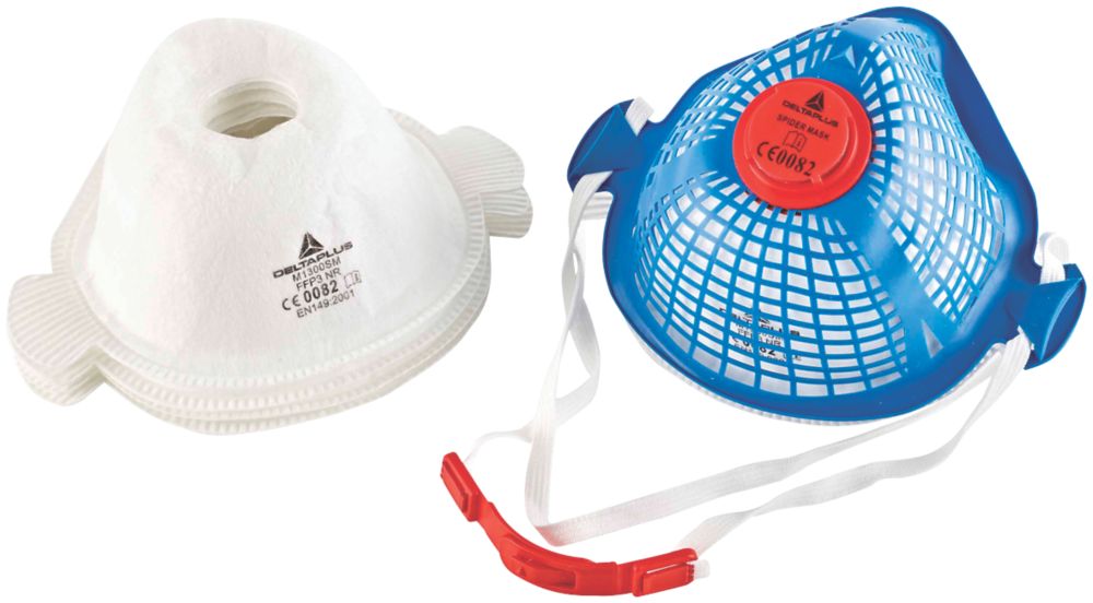 Delta Plus M1304V 4 Panel Foldable Valved Mask P3 10 Pack
