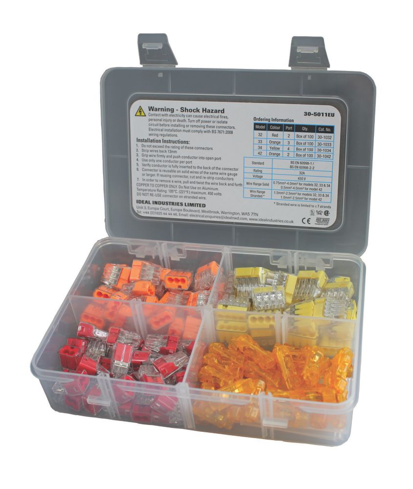 Ideal SpliceLine In-Line Wire Connectors Pack of 100
