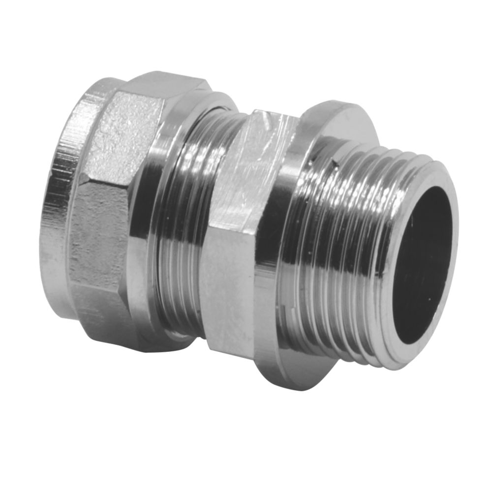 Pegler PX42CP Chrome-Plated Brass Compression Adapting Male Coupler ...