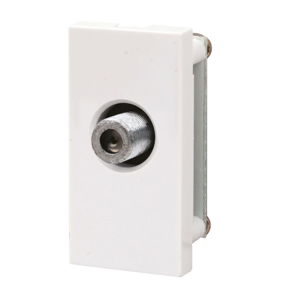 LAP Modular F-Type Satellite Socket White