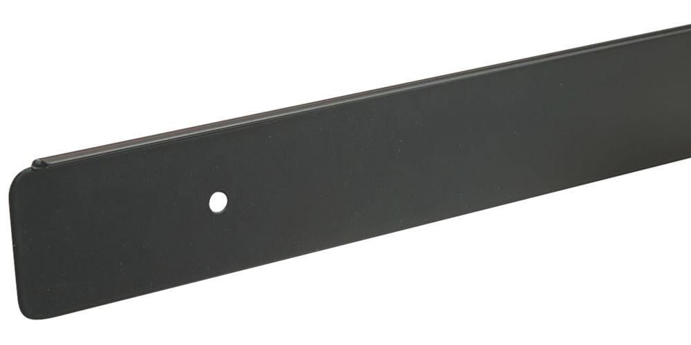 Unika Aluminium Worktop Edging End Cap Black 40mm