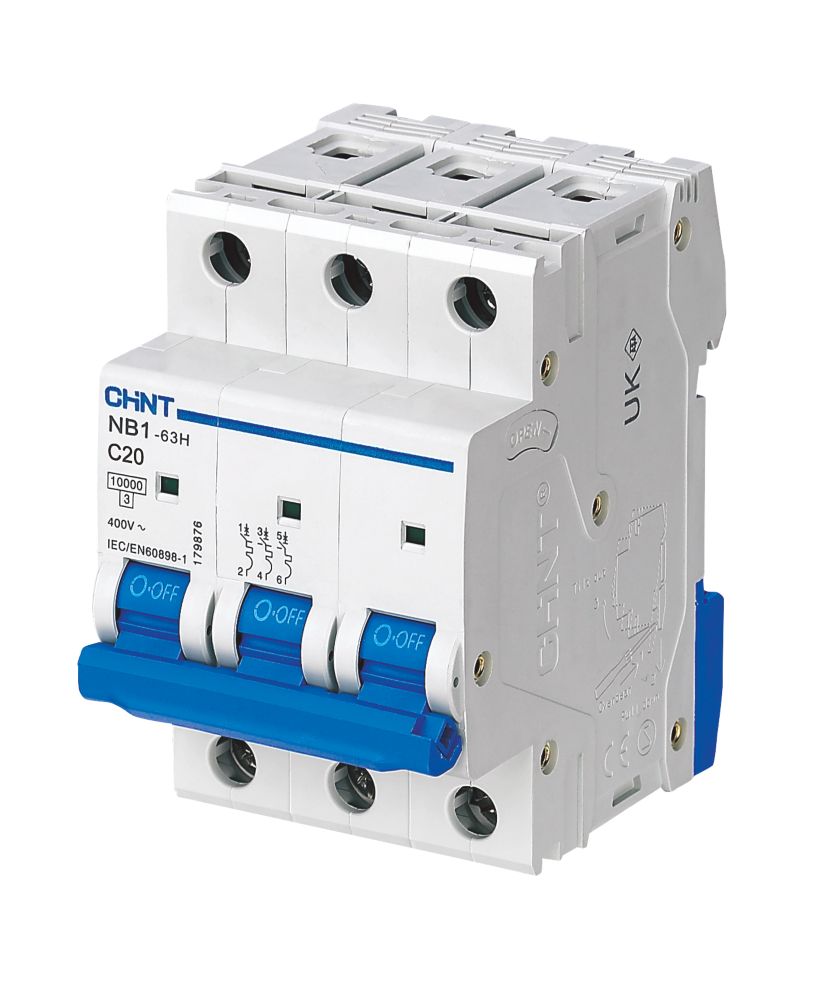 Chint 20A TP Type C 3 Phase MCB