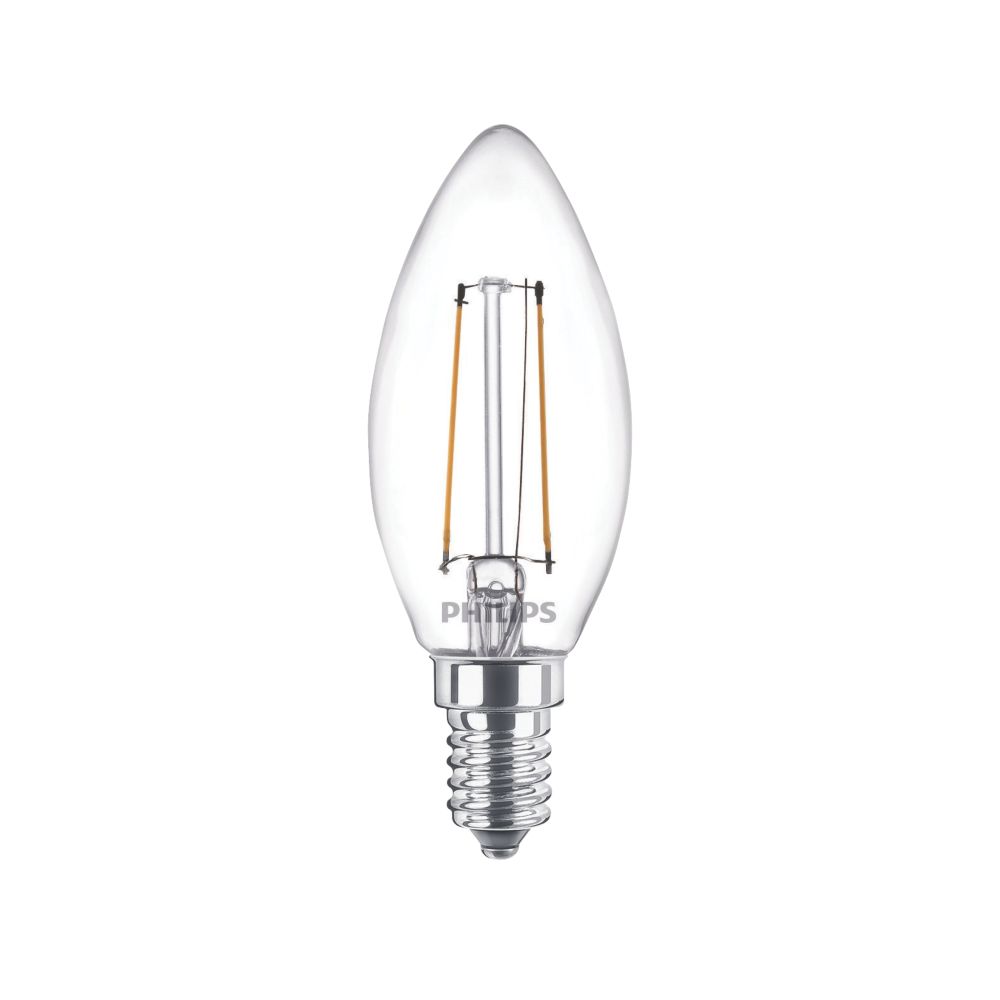 Philips SES Candle LED Virtual Filament Light Bulb 470lm 5W