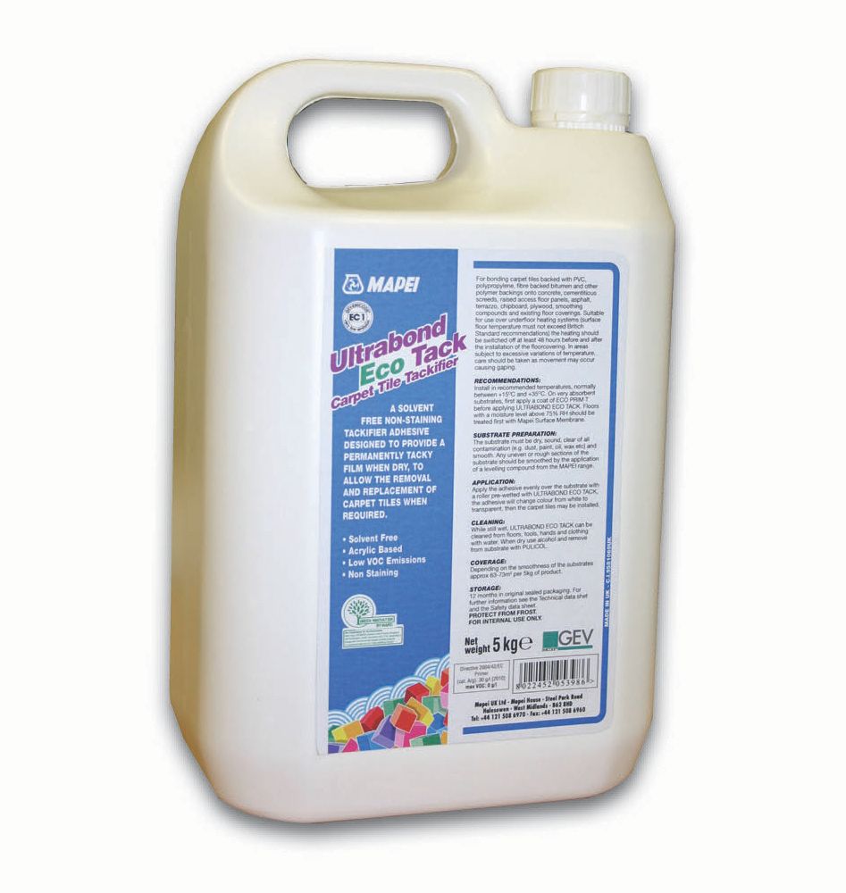 Mapei Ultrabond Eco VS90 Plus HT Vinyl/Rubber Flooring Adhesive 5kg