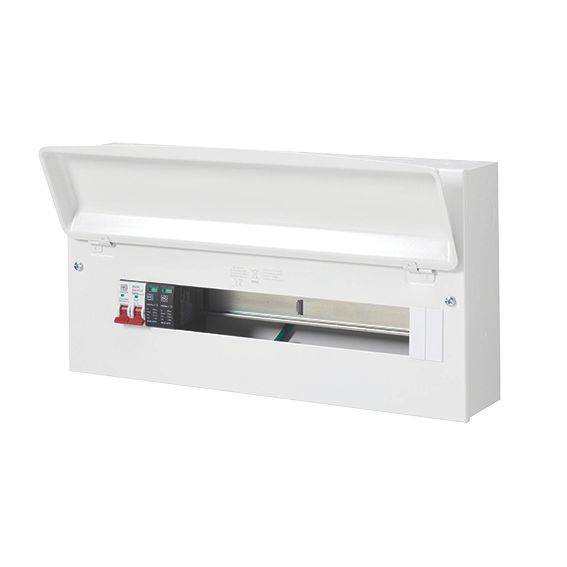 MK Sentry 21-Module 21-Way Part-Populated High Integrity SPD Enclosure Kit Consumer Unit with SPD