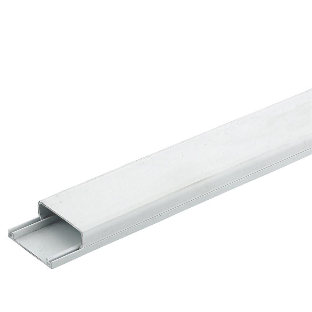 Deta TTE uPVC White Mini Trunking 38mm x 16mm x 2m