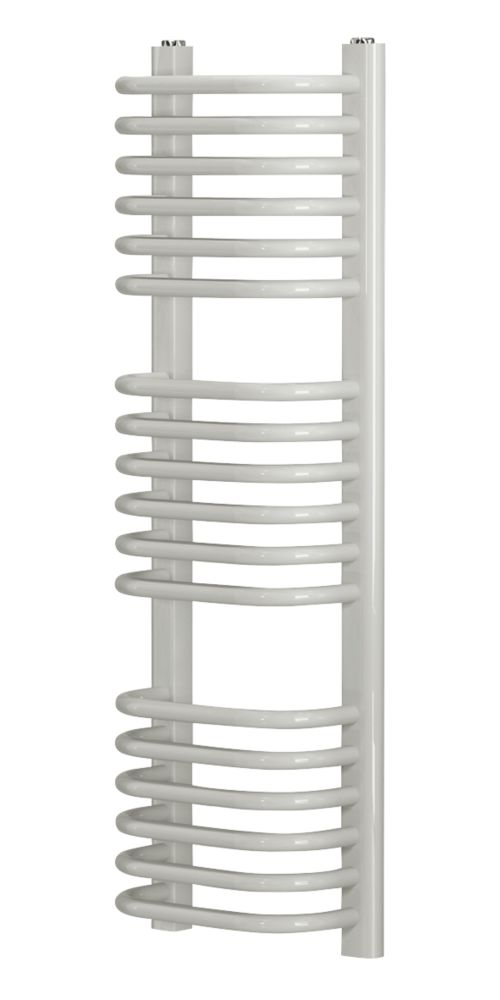 Blyss White Curved Ladder Towel Radiator H1600mm W600mm
