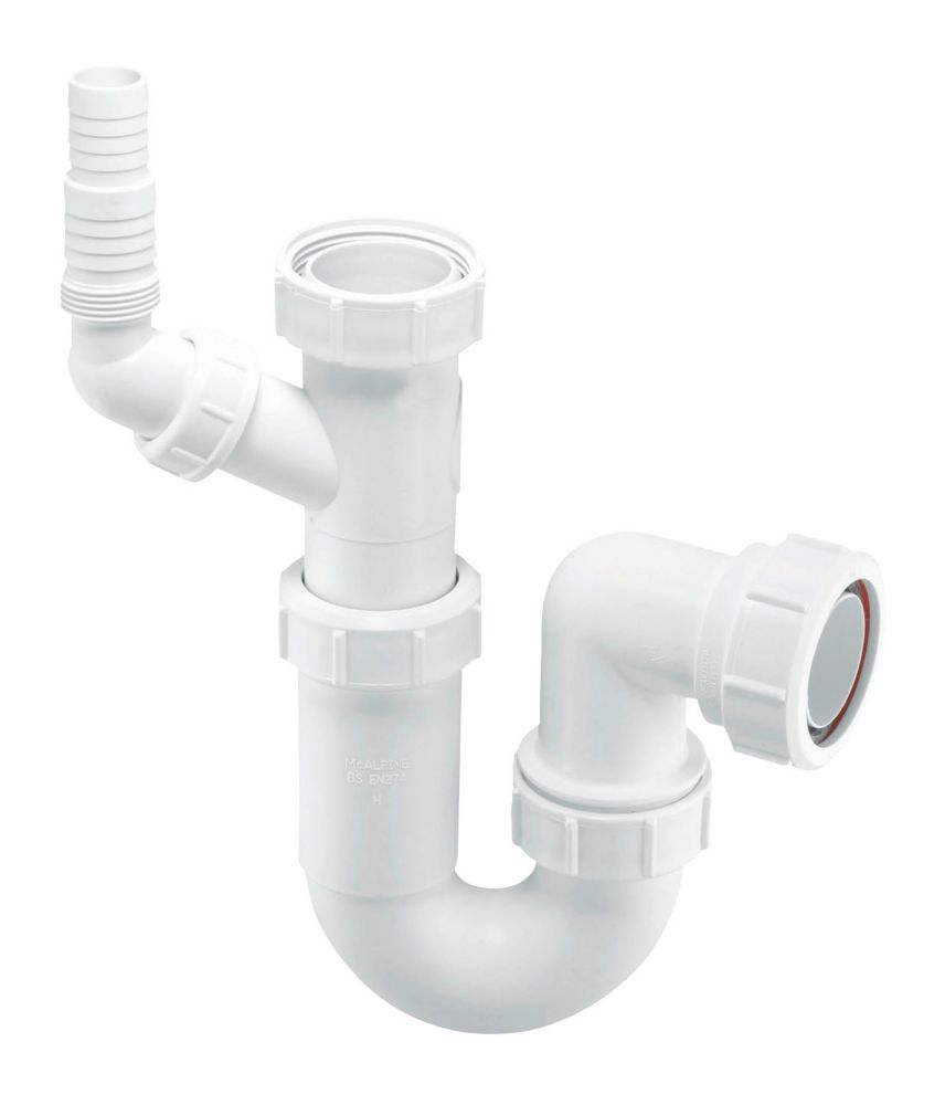 McAlpine WM15 Appliance Trap White 40mm