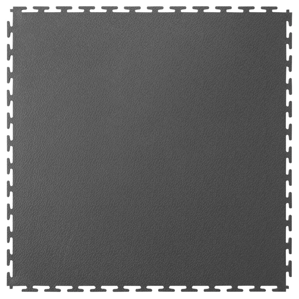 Ecotile E500/7 Interlocking Floor Tile Graphite 500mm x 500mm 4 Pack
