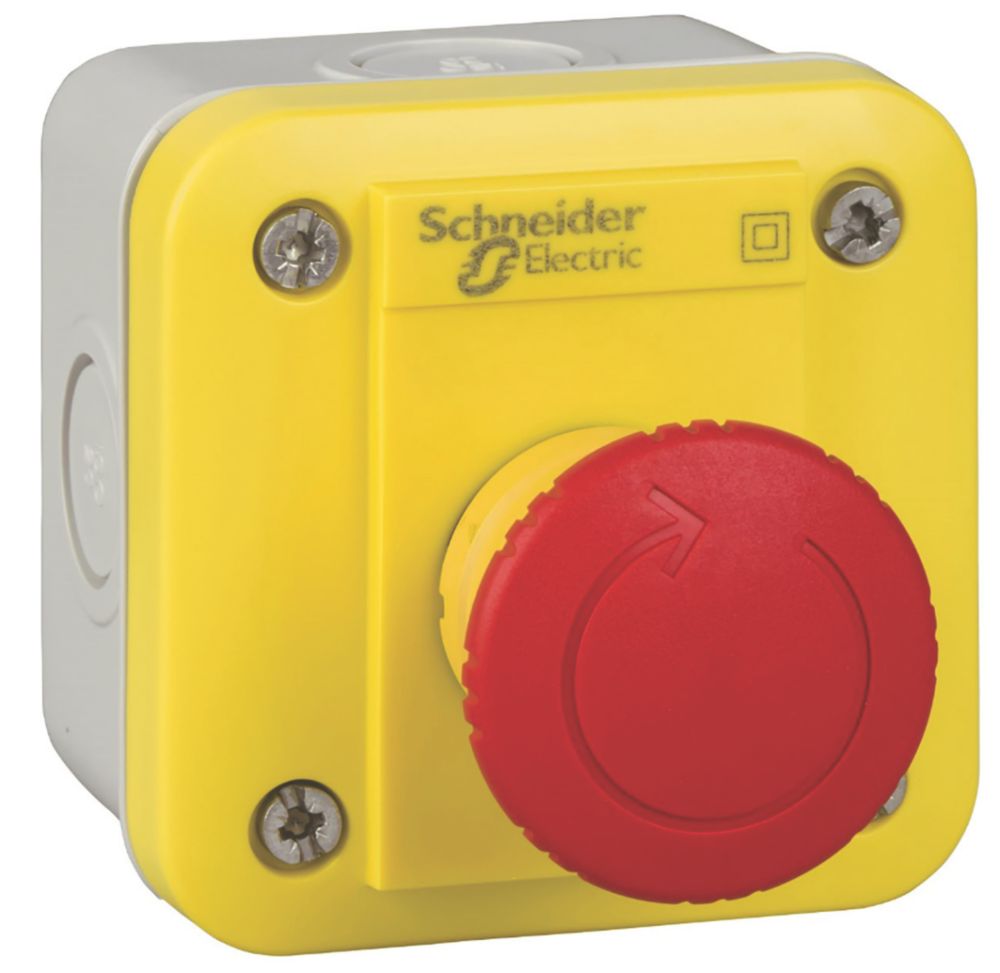 Schneider Electric XALK178F Red Push-Button Complete Control Station