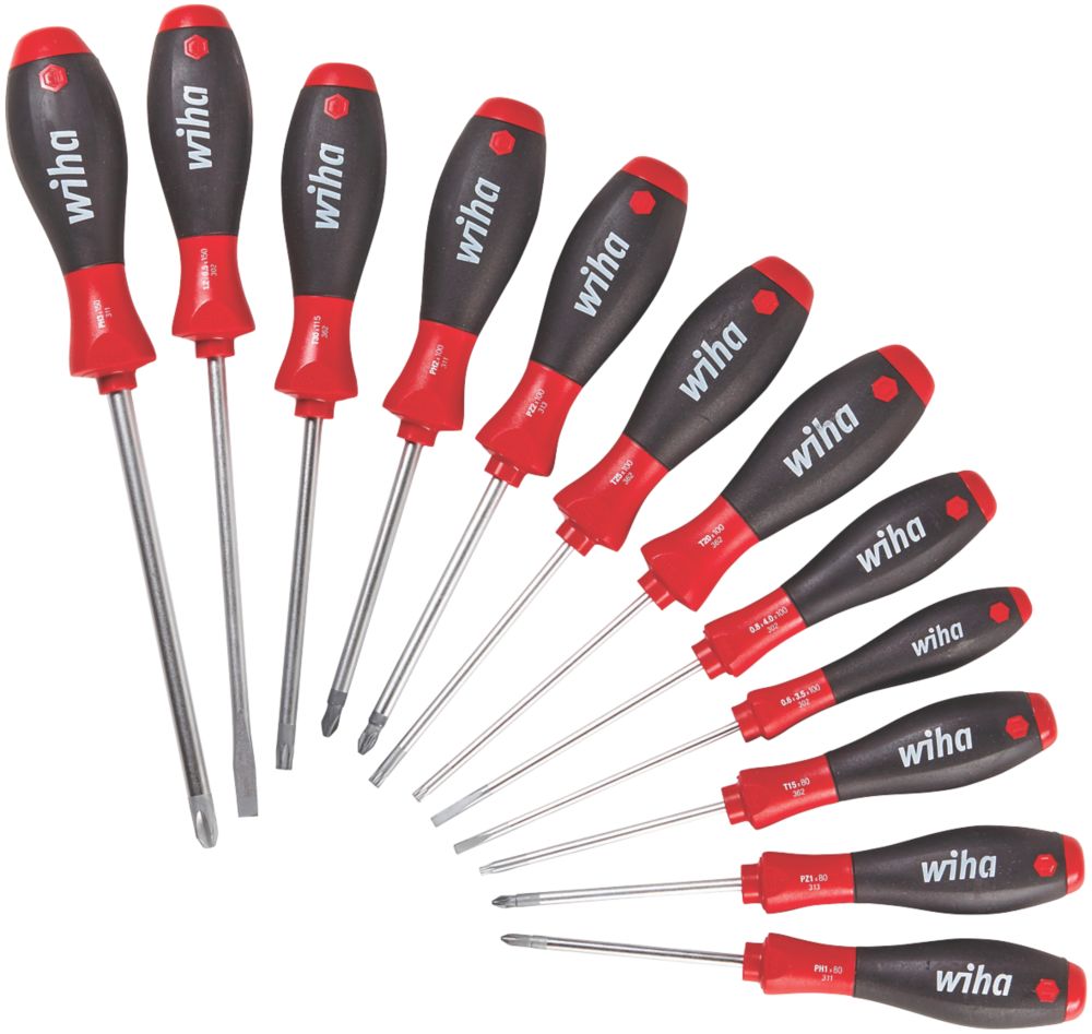 Wiha SoftFinish Mixed VDE SlimFix Screwdriver Set 6 Pieces