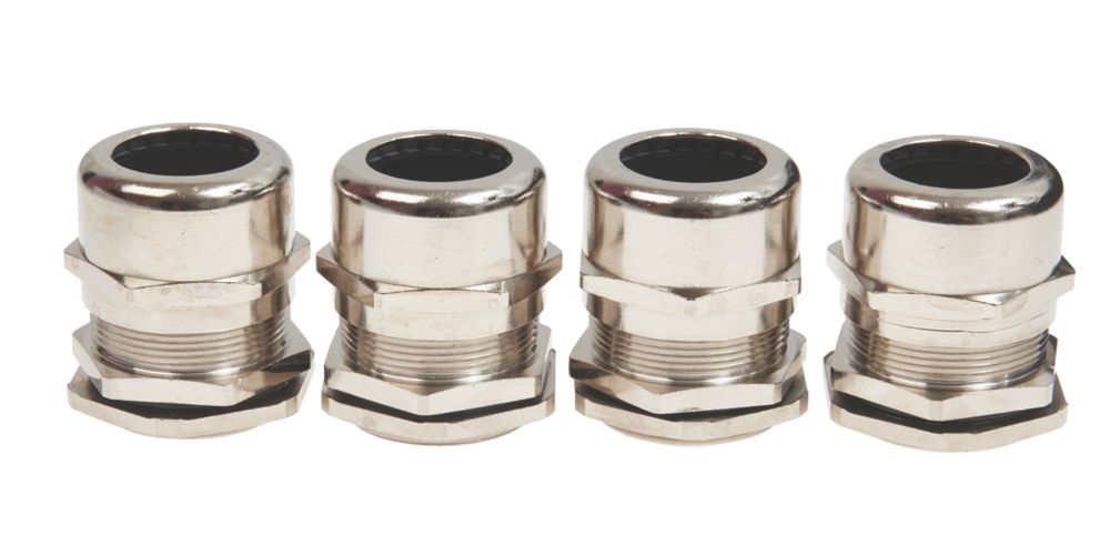 Schneider Electric Brass Cable Glands M40 4 Pack