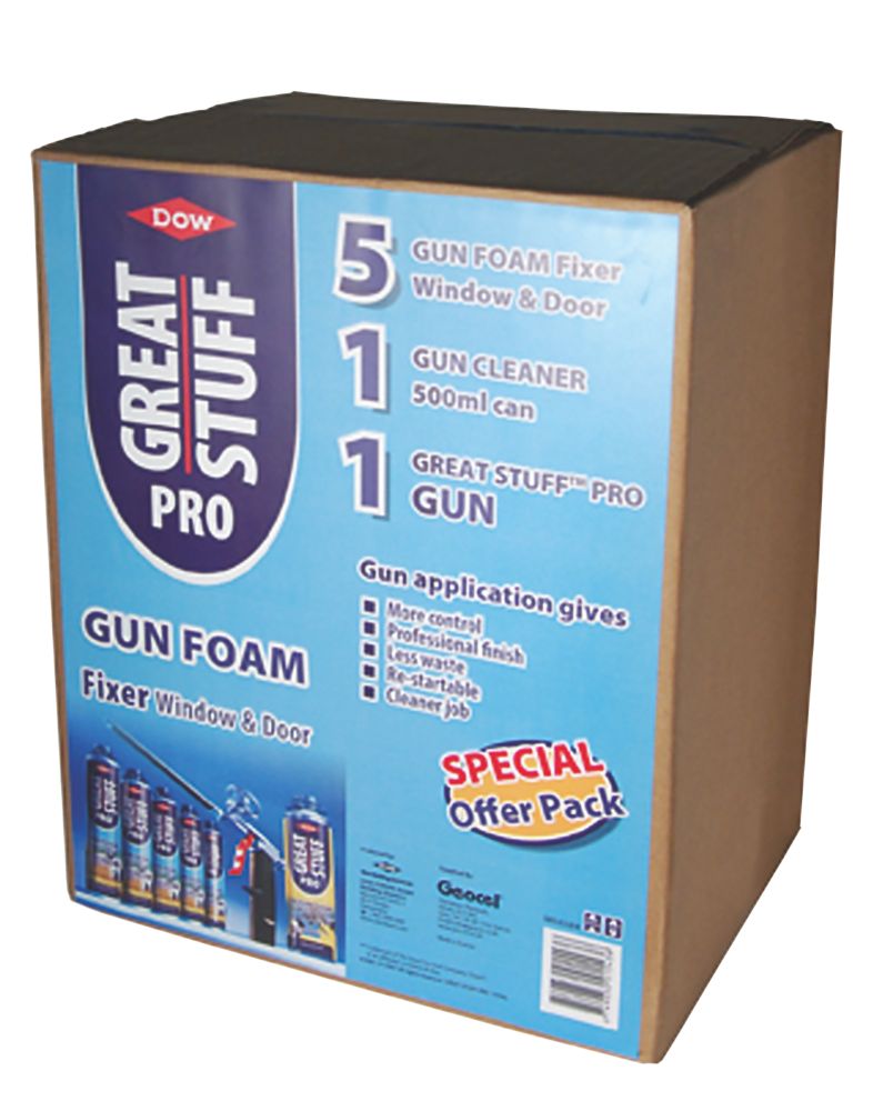 Dow Insta Stik Expanding Foam Grab Adhesive Gun Grade 750ml